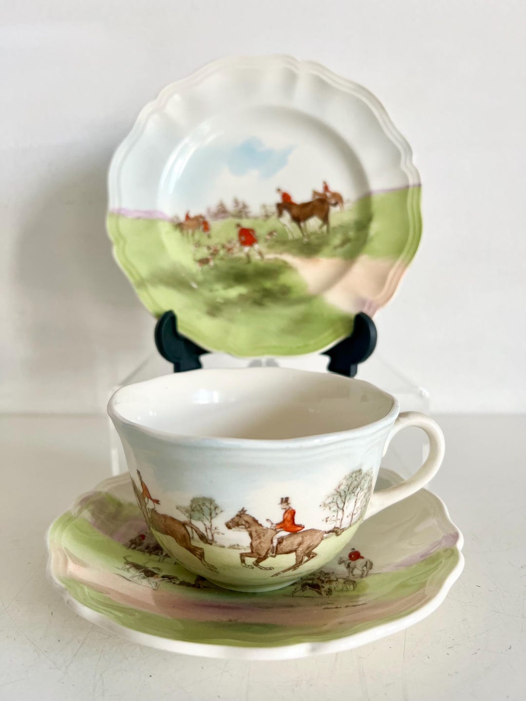 Vintage Royal Doulton Fox Hunting Scene Tea Cup Trio 1930’s VGC! - Etsy