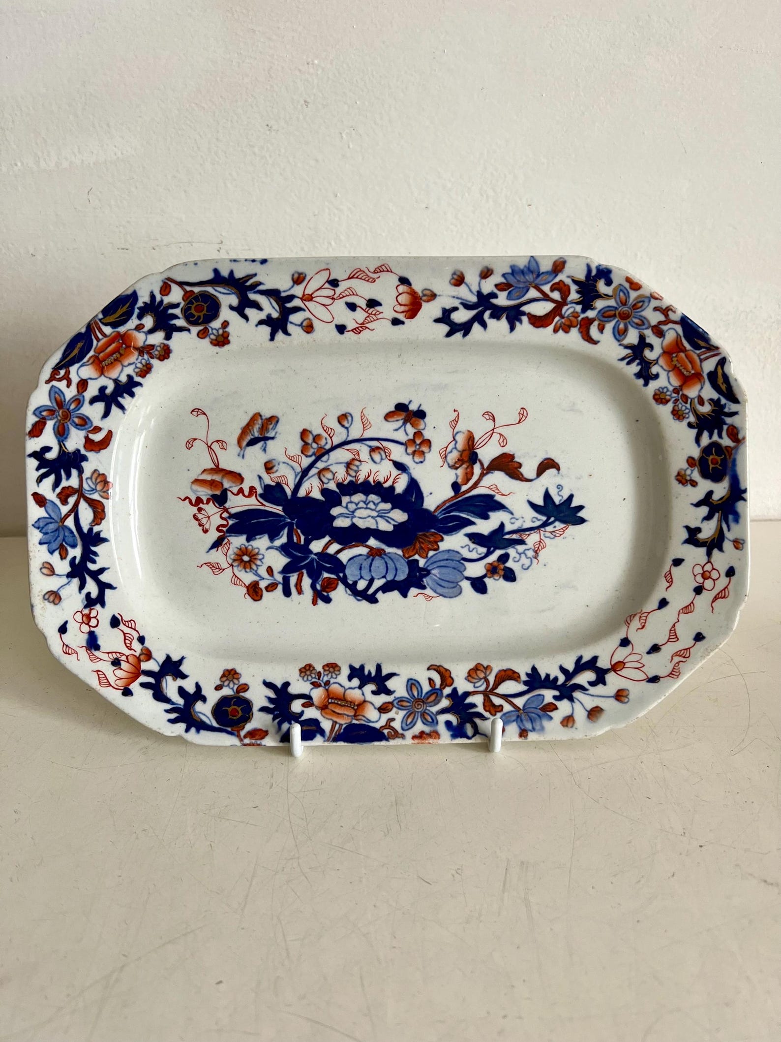 Antique Copeland & Garrett New Stone Oblong Plate 26cm Early 19th C - Etsy