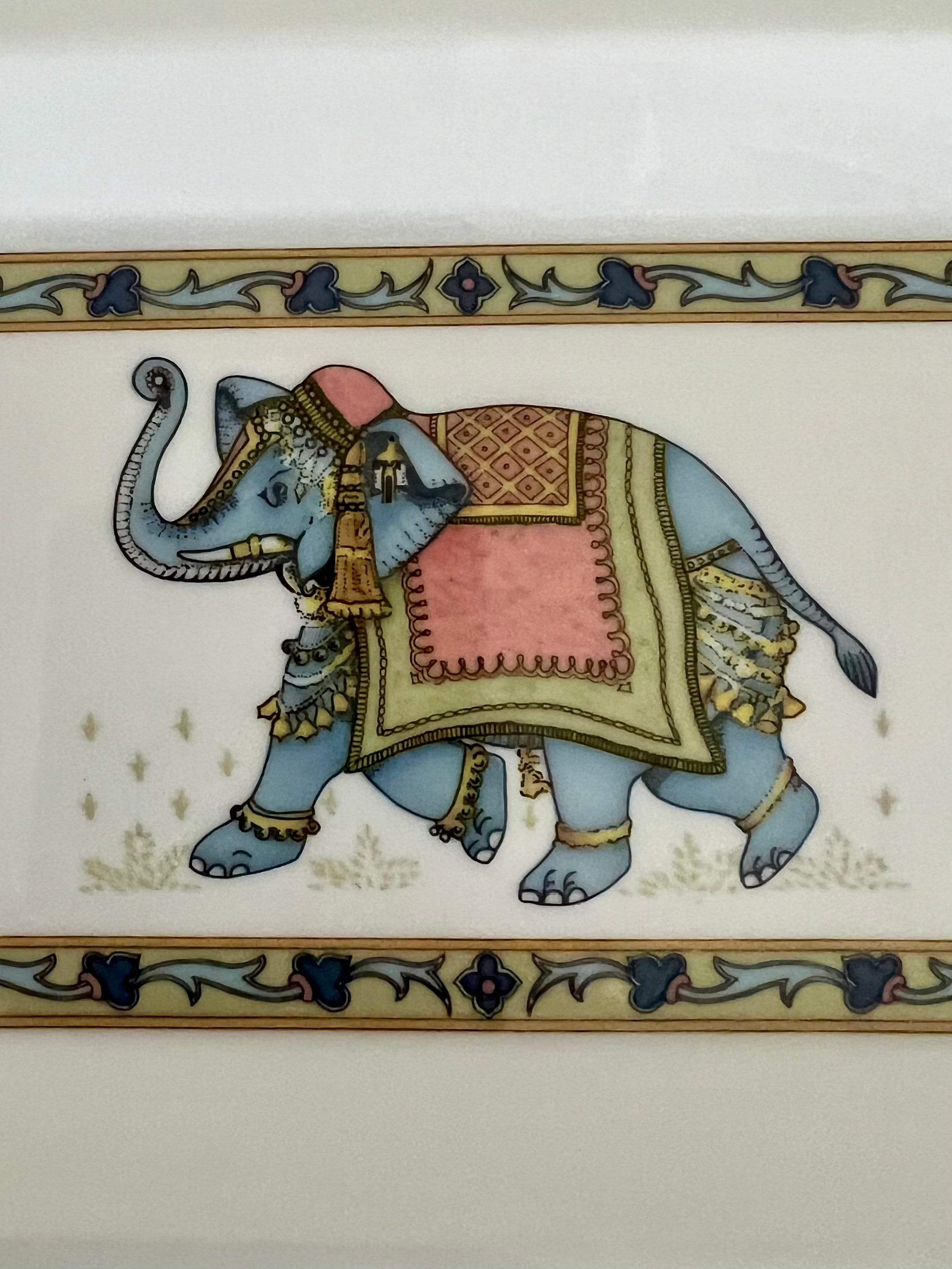 Wedgwood Blue Elephant Porcelain Tray Trinket Dish Bone China VGC! - Etsy