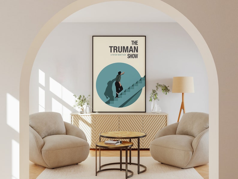 The Truman Show Poster Print, Film Gift Idea, Home Decor Wall Art ...