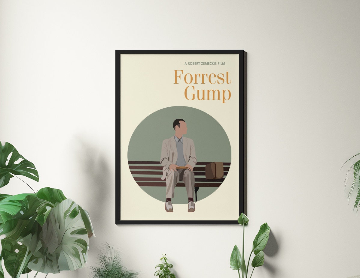 Forrest Gump Printable Wall Art Digital Download Minimalist Movie ...