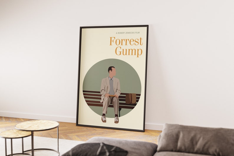 Forrest Gump Printable Wall Art | Digital Download | Minimalist Movie ...