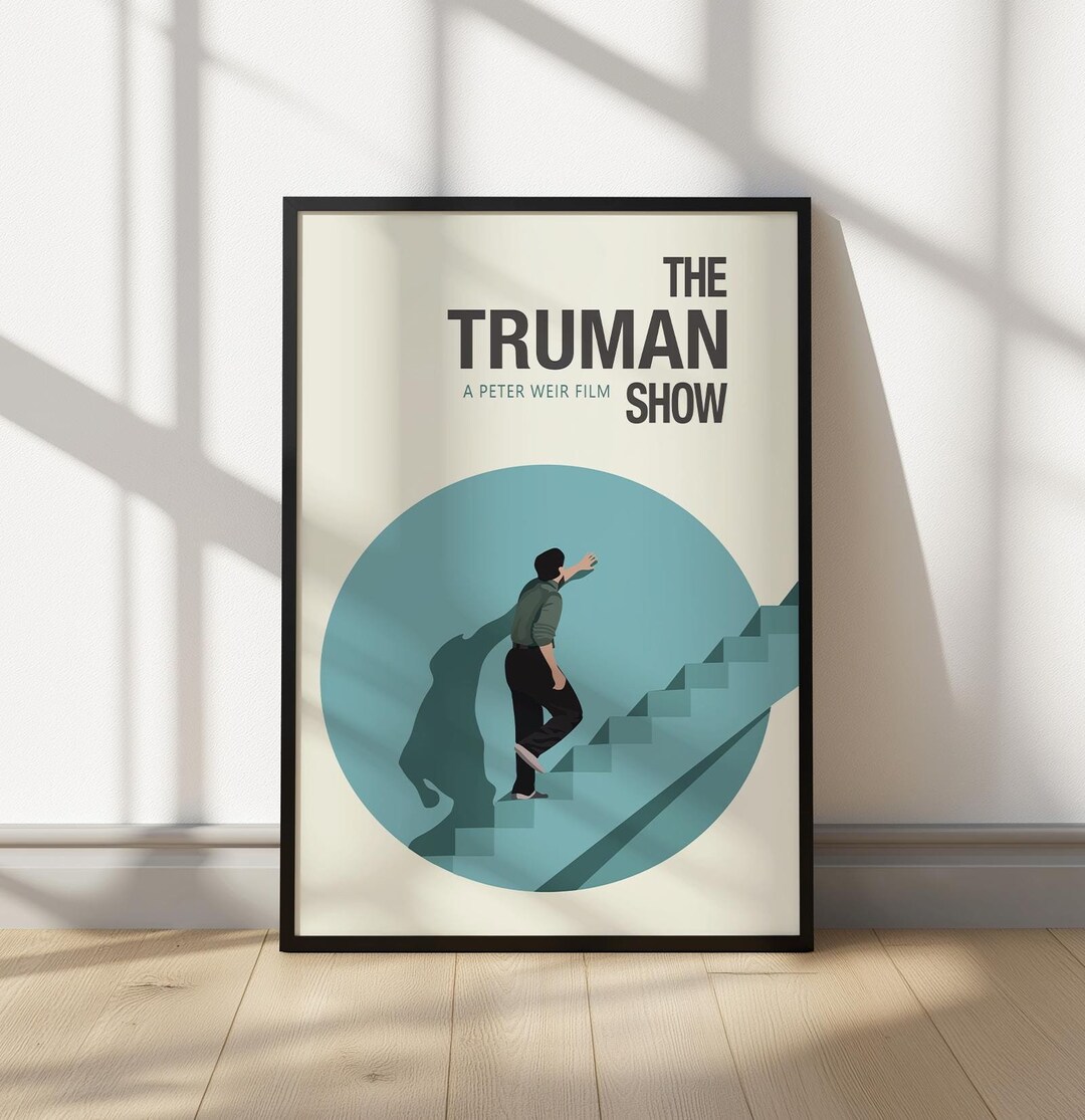 The Truman Show Poster Print, Film Gift Idea, Home Decor Wall Art ...