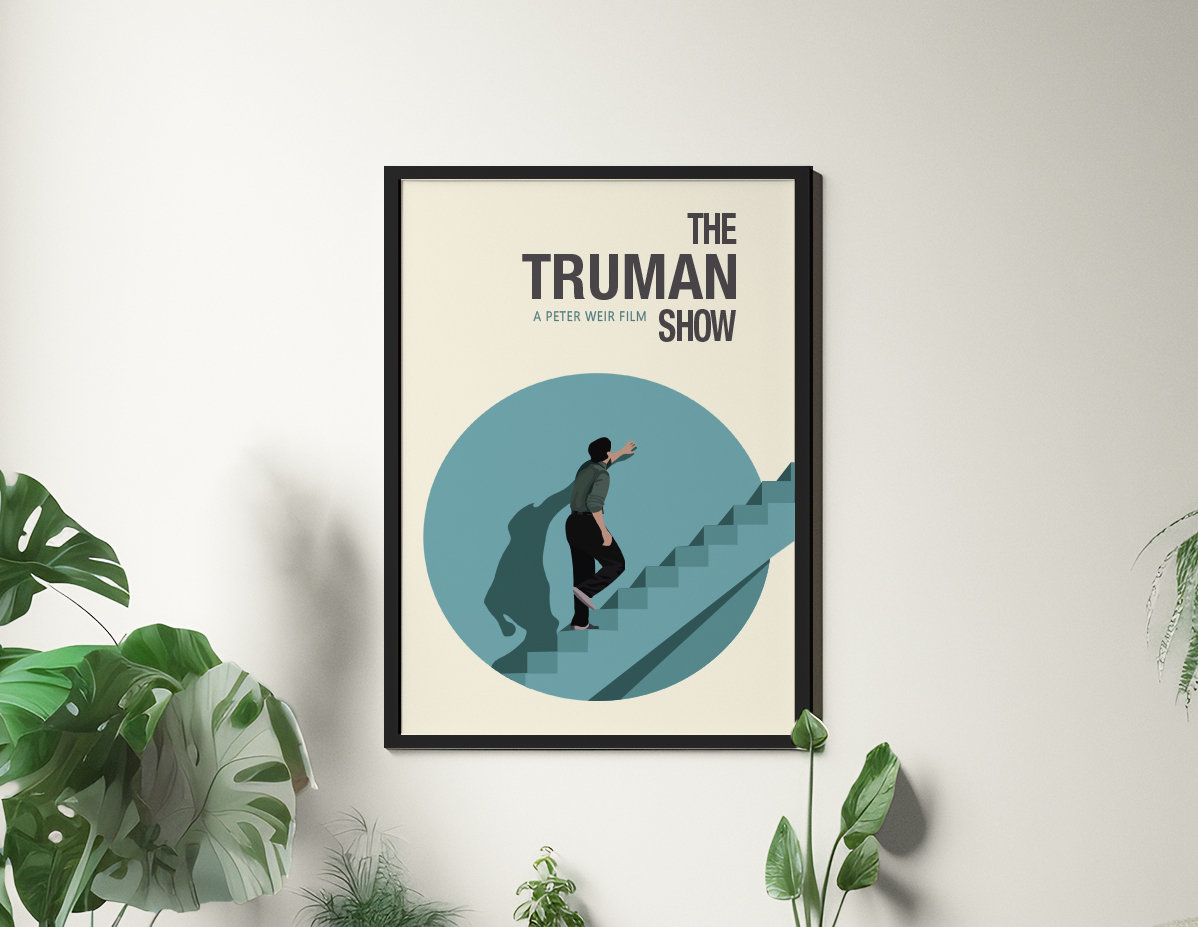 The Truman Show Poster Print, Film Gift Idea, Home Decor Wall Art ...