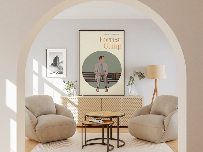 Forrest Gump Printable Wall Art | Digital Download | Minimalist Movie ...