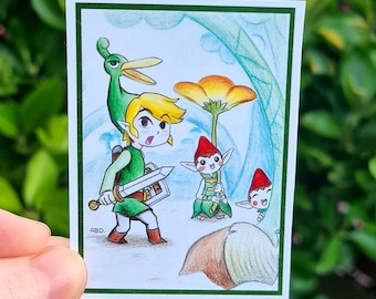 Legend of Zelda: Link Minish Cap Ver. Vinyl Sticker - Etsy