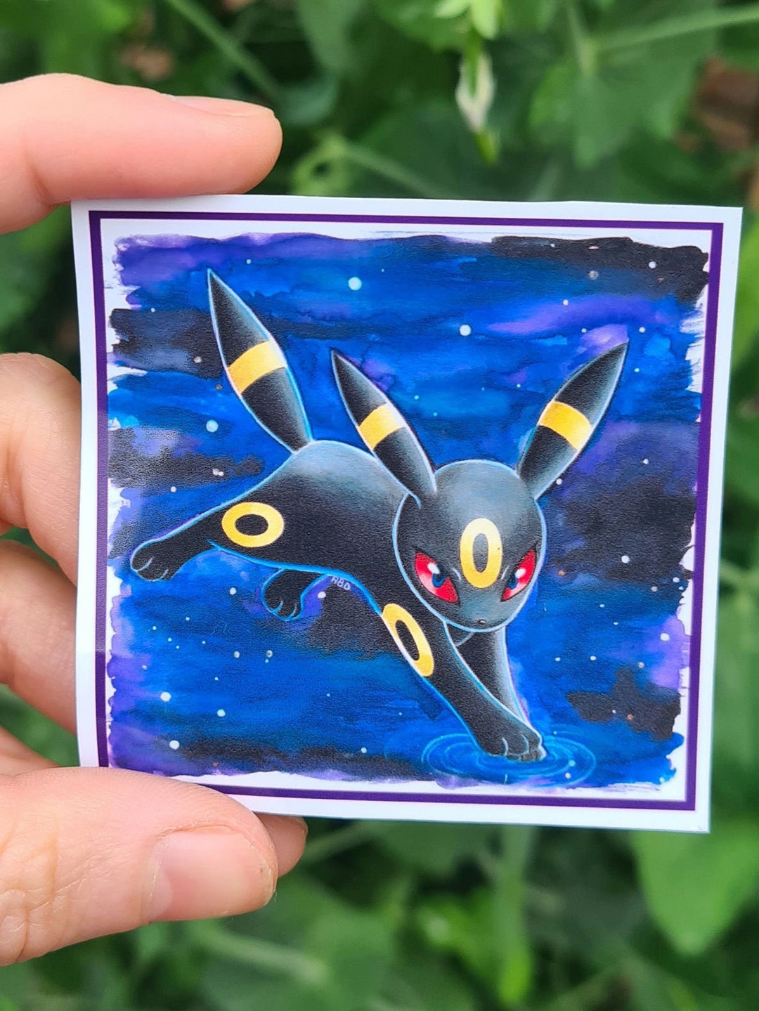 Umbreon (pokemon) Square Vinyl Sticker - Etsy