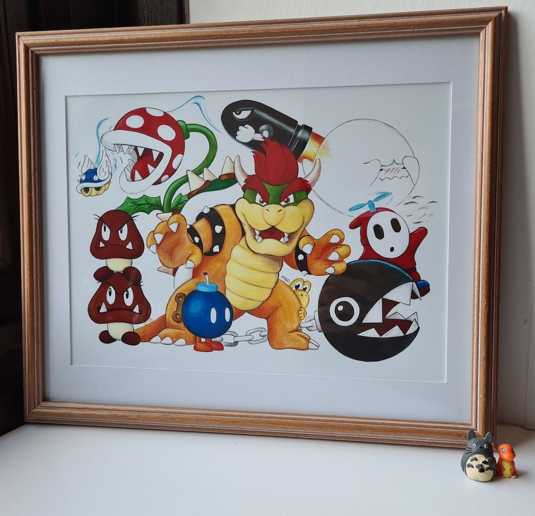 Bowser and His Crew A4 Art Print - Etsy