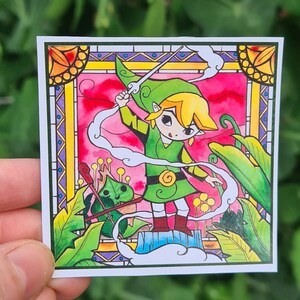 Legend of Zelda (wind Waker) Square Vinyl Sticker - Etsy