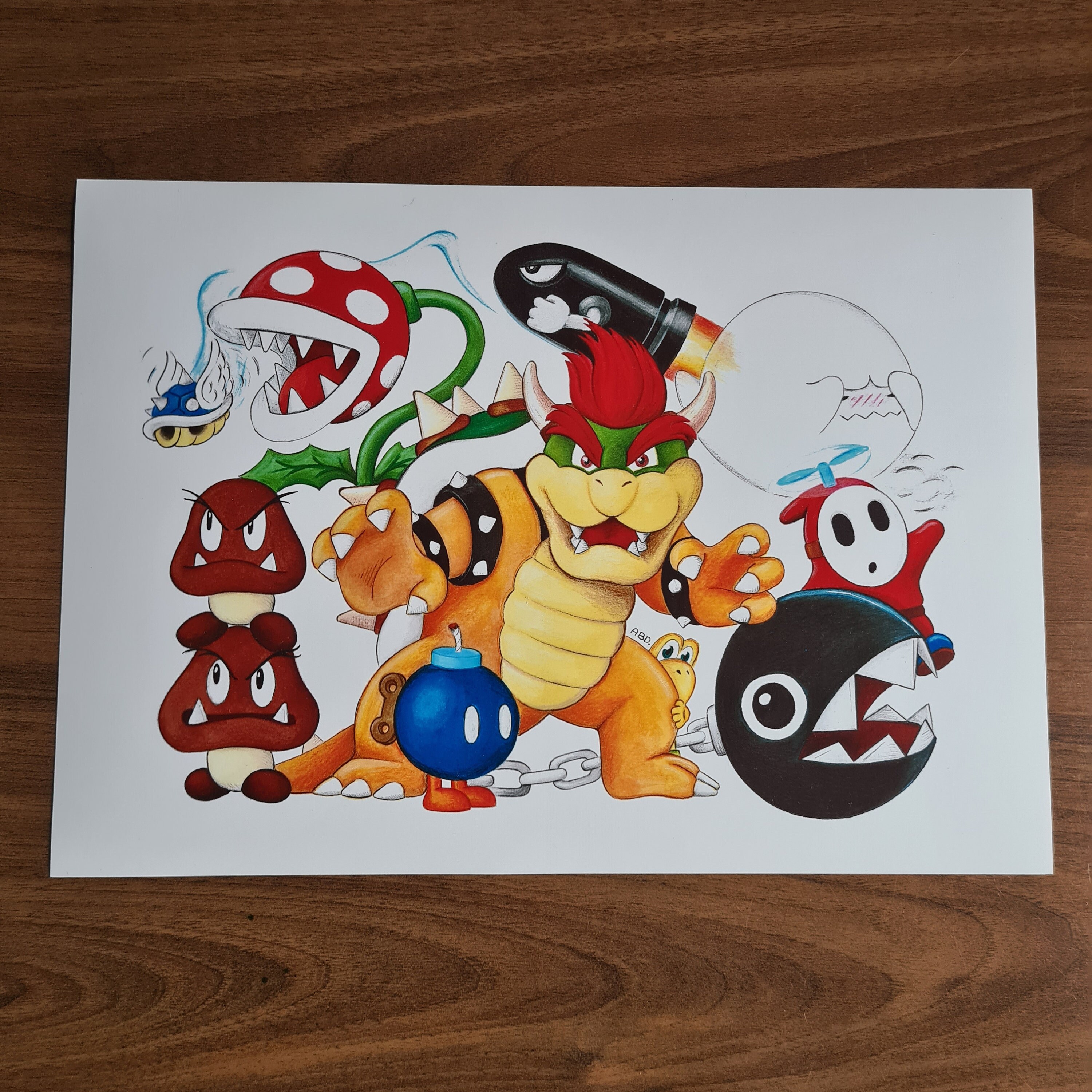 Bowser and His Crew A4 Art Print - Etsy