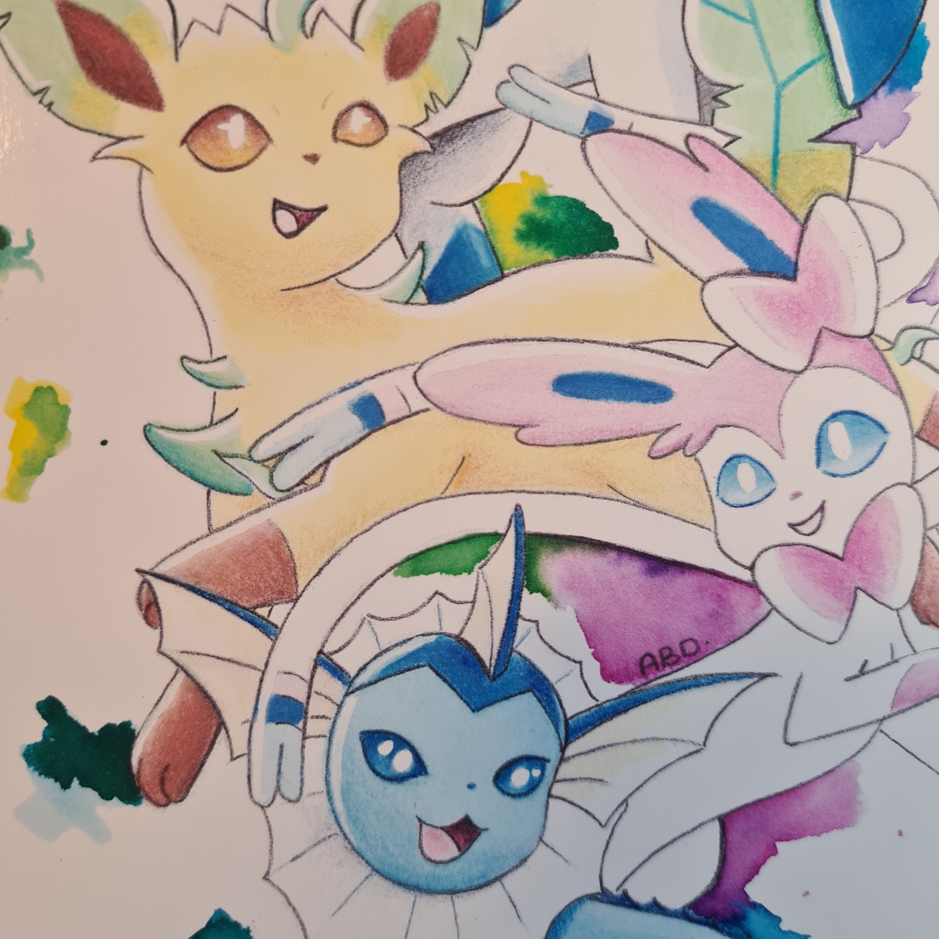 Eevee Evolutions A4 Art Print - Etsy