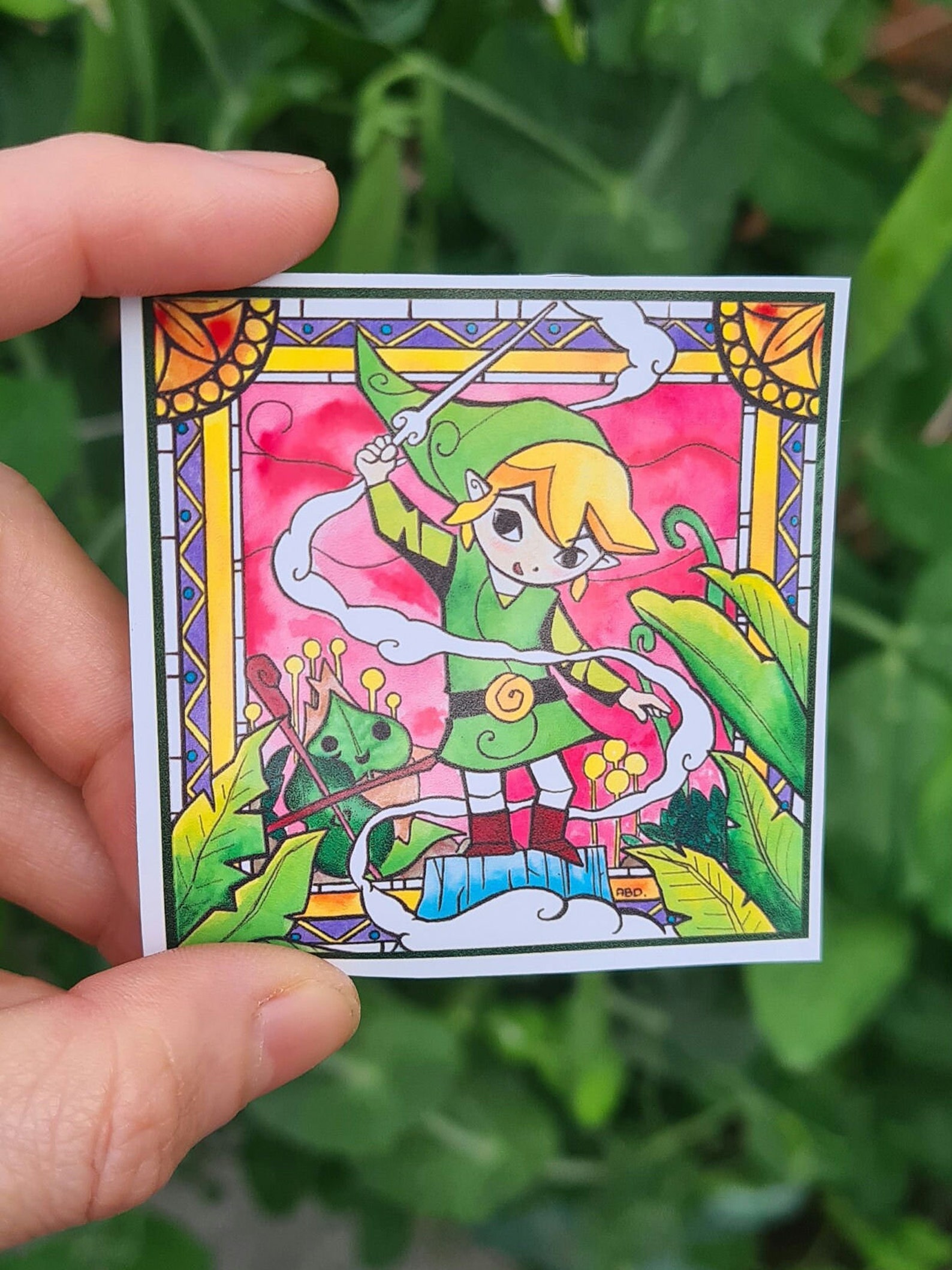 Legend of Zelda (wind Waker) Square Vinyl Sticker - Etsy