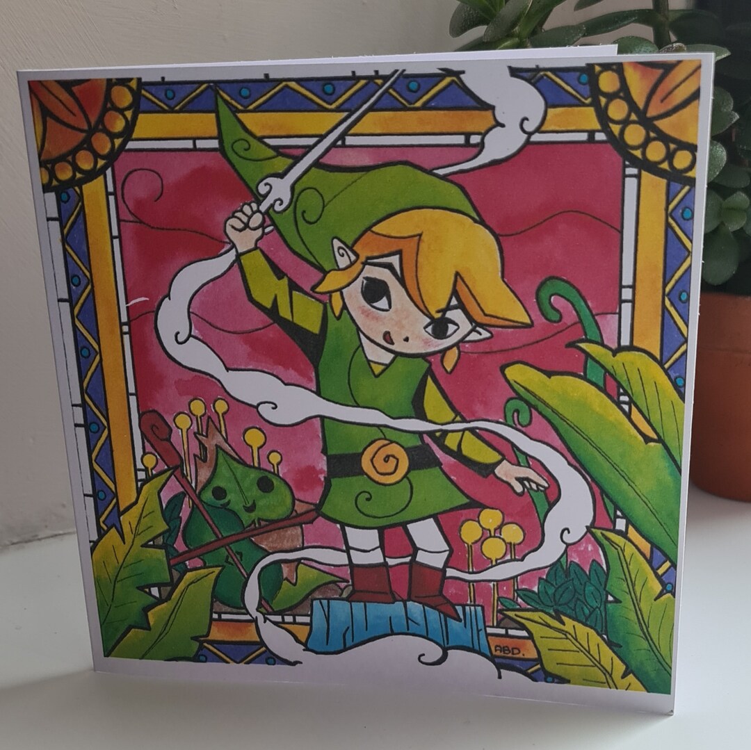 Legend of Zelda (link) Card - Etsy