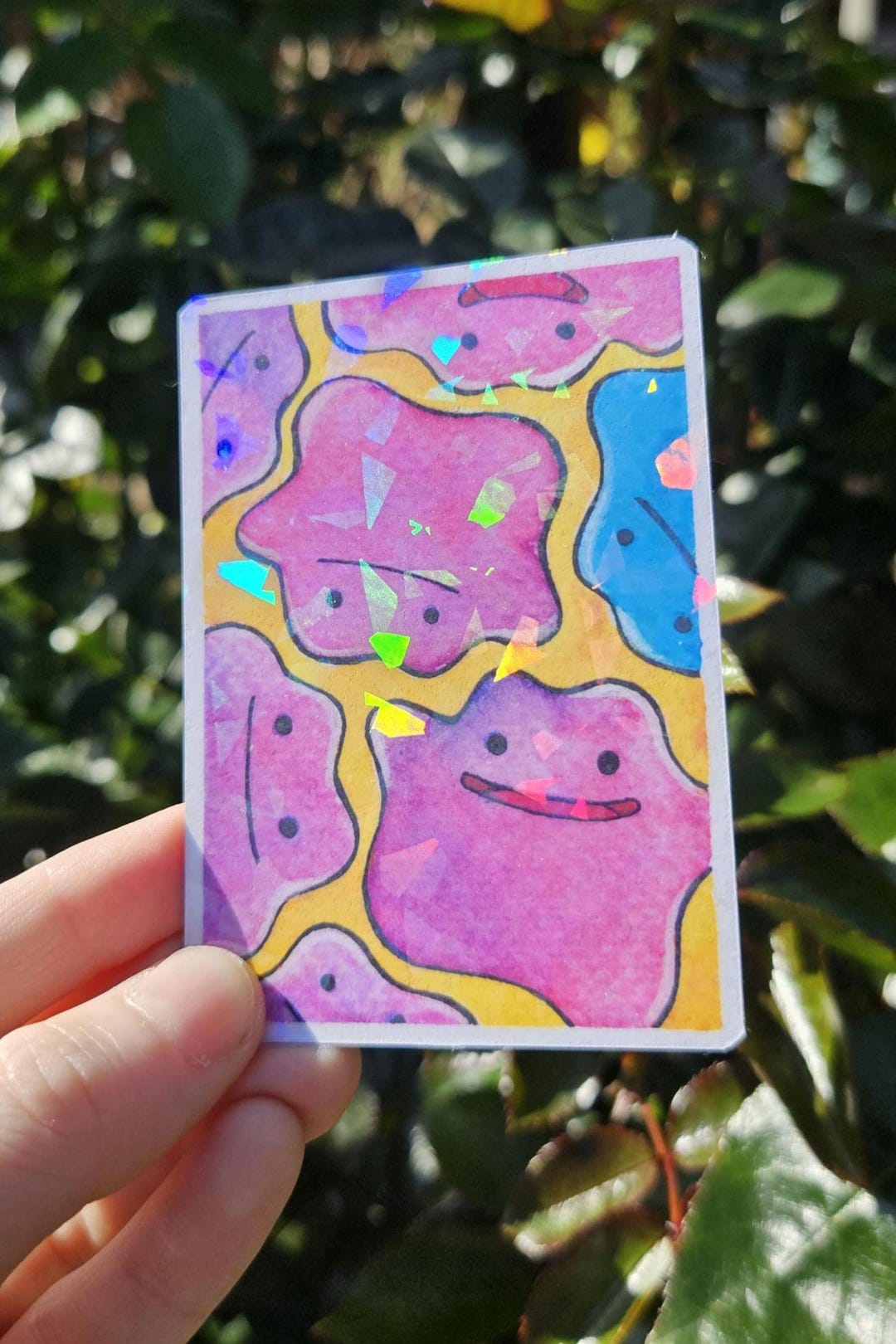 Ditto Fullart Fan Made Pokemon Card - Etsy