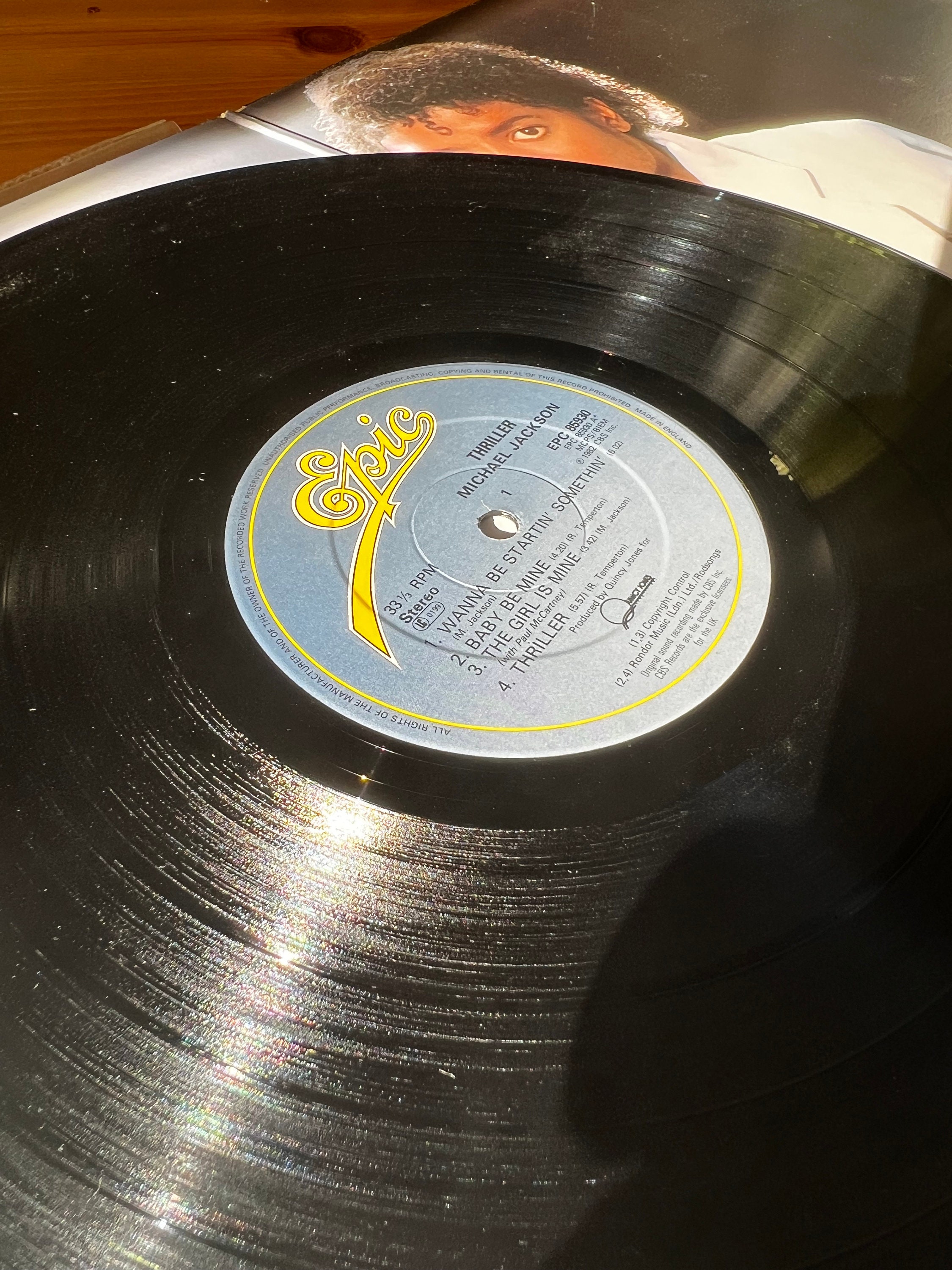 Michael Jackson Thriller 1983 Vinyl (original 18p Price Sticker on ...