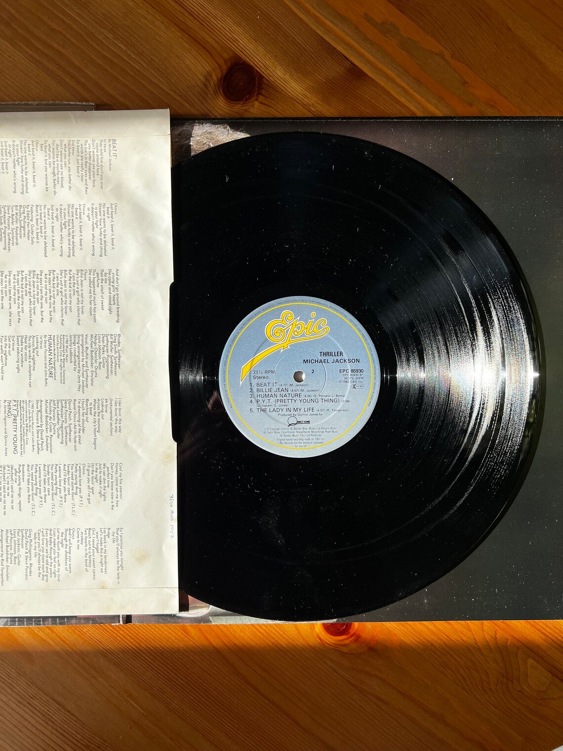 Michael Jackson Thriller 1983 Vinyl (original 18p Price Sticker on ...