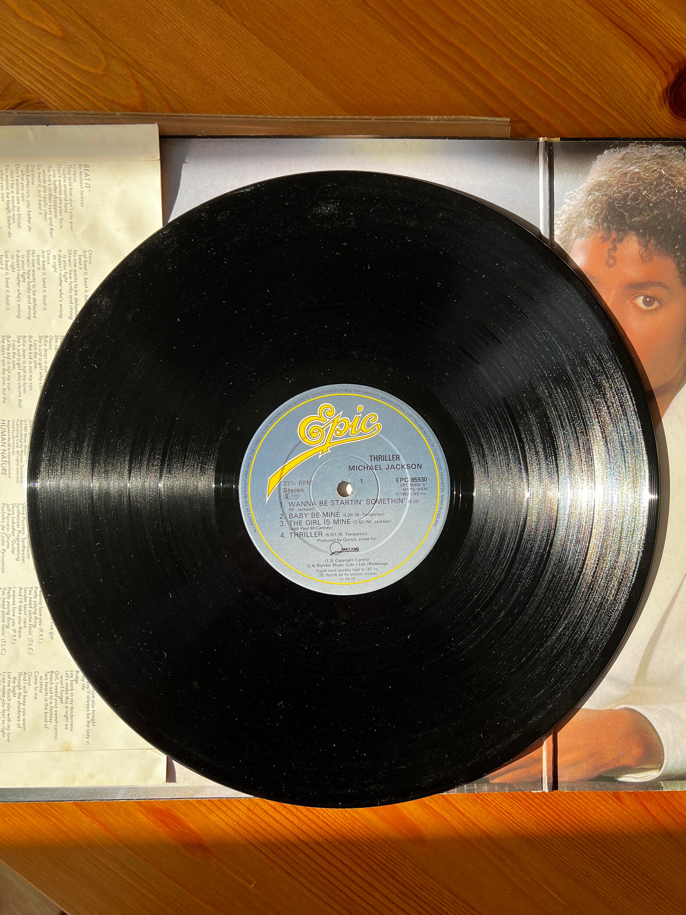 Michael Jackson Thriller 1983 Vinyl (original 18p Price Sticker on ...