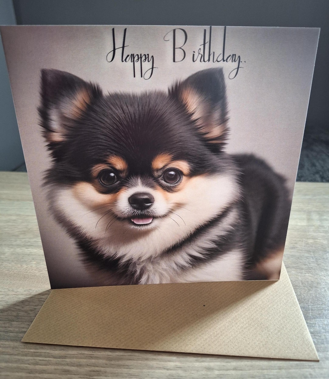Pomeranian Happy Birthday Greeting Card - Etsy