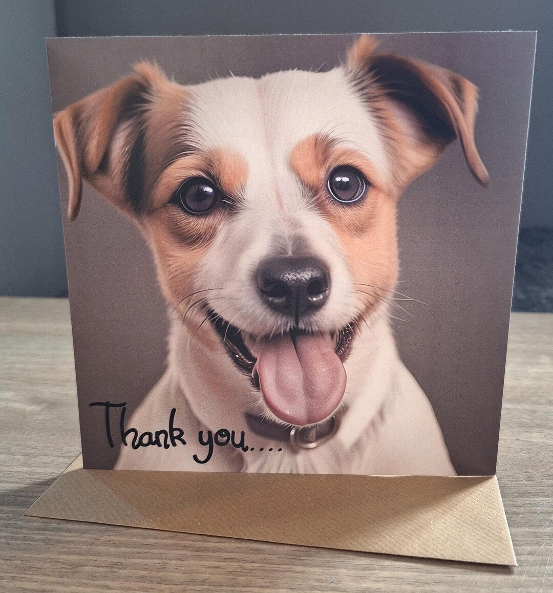 Jack Russell Terrier Thank You Greeting Card - Etsy