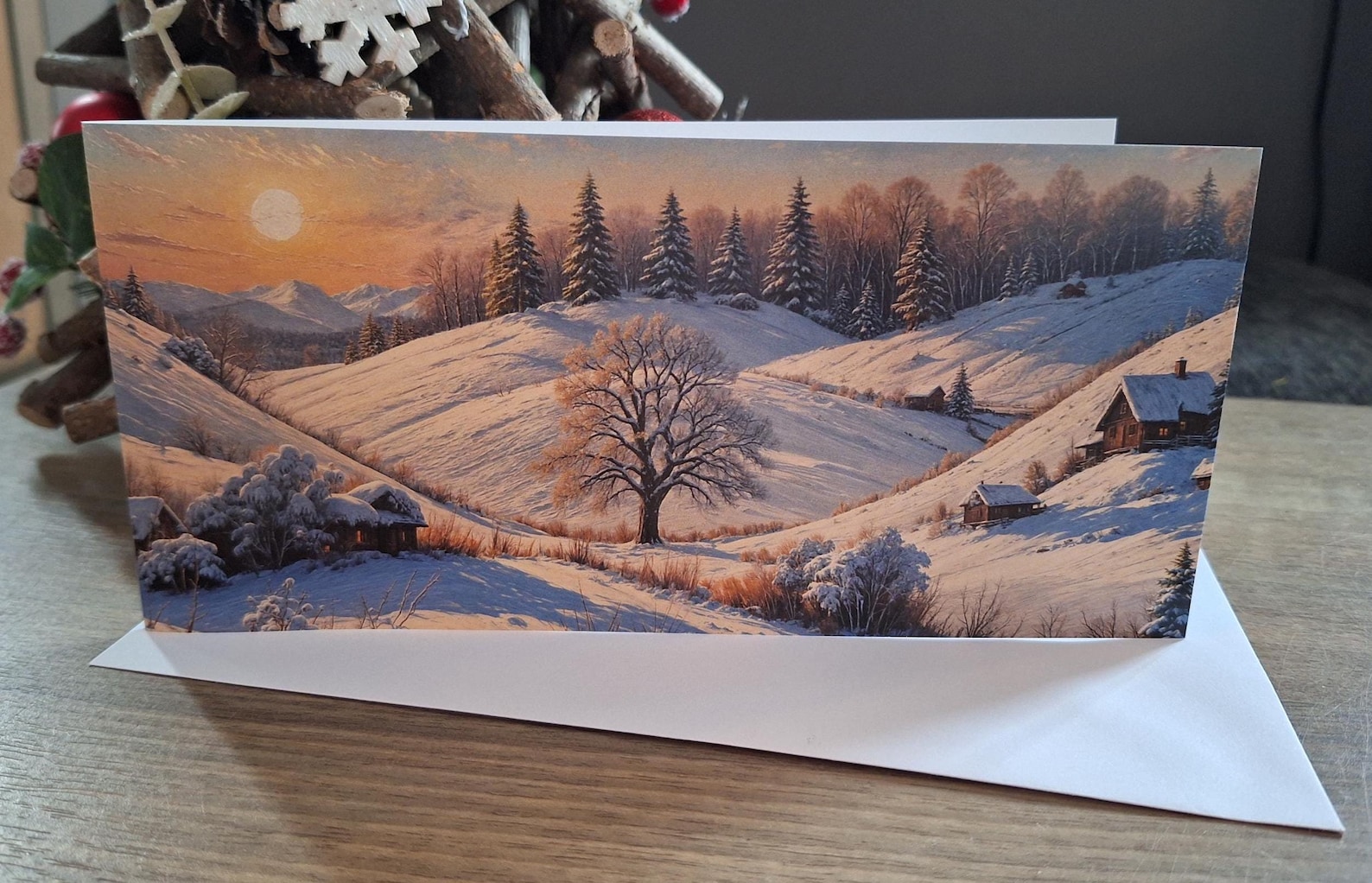 Sycamore Gap Inspired Christmas Card - Etsy