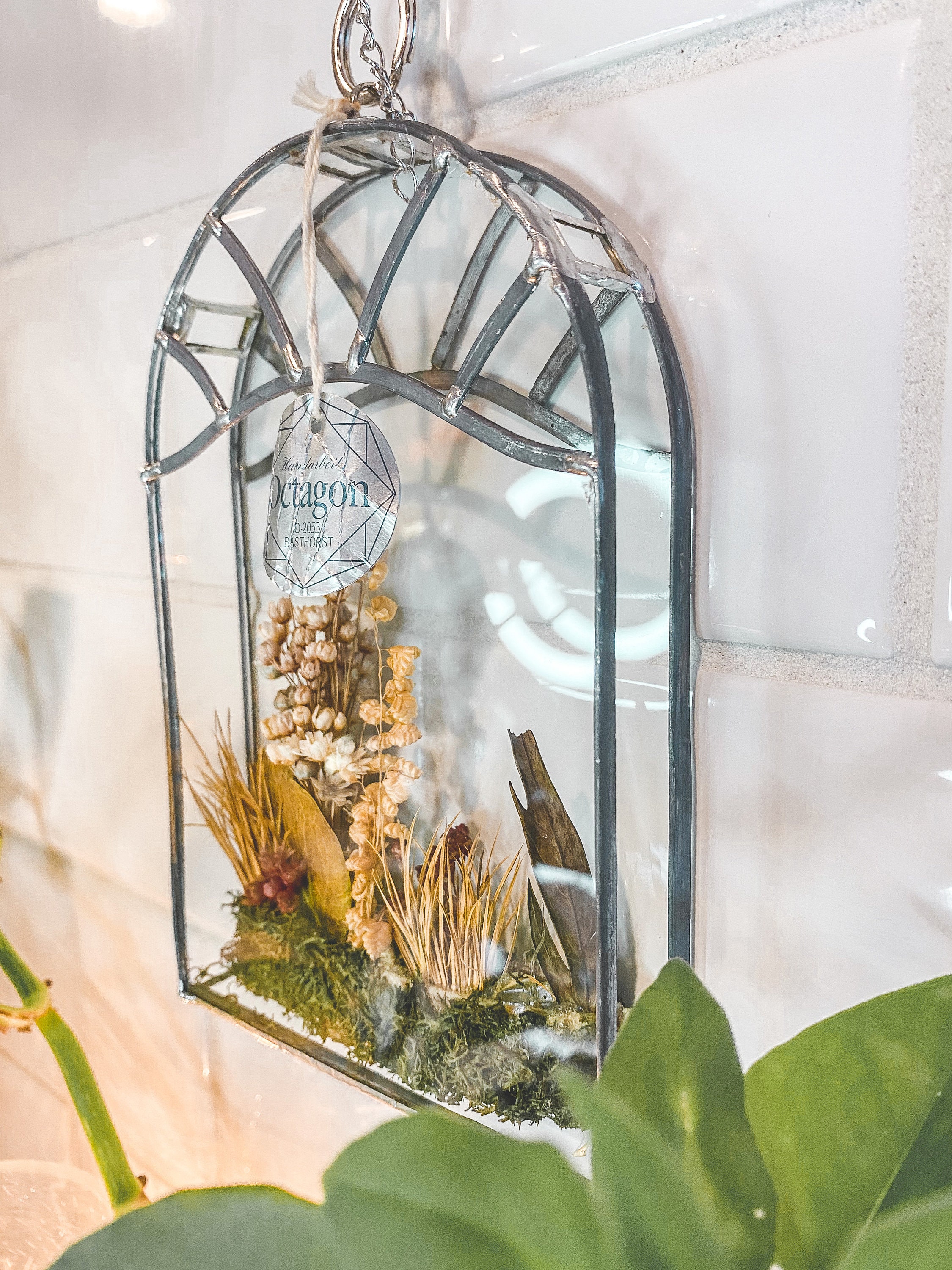 Vintage Botanical Dried Flower Terrarium Decor Made in Poland - Etsy