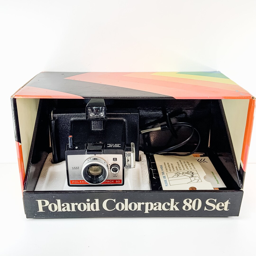 Vintage MCM Polaroid colorpack 80 Set Land Travel Portable Instant ...