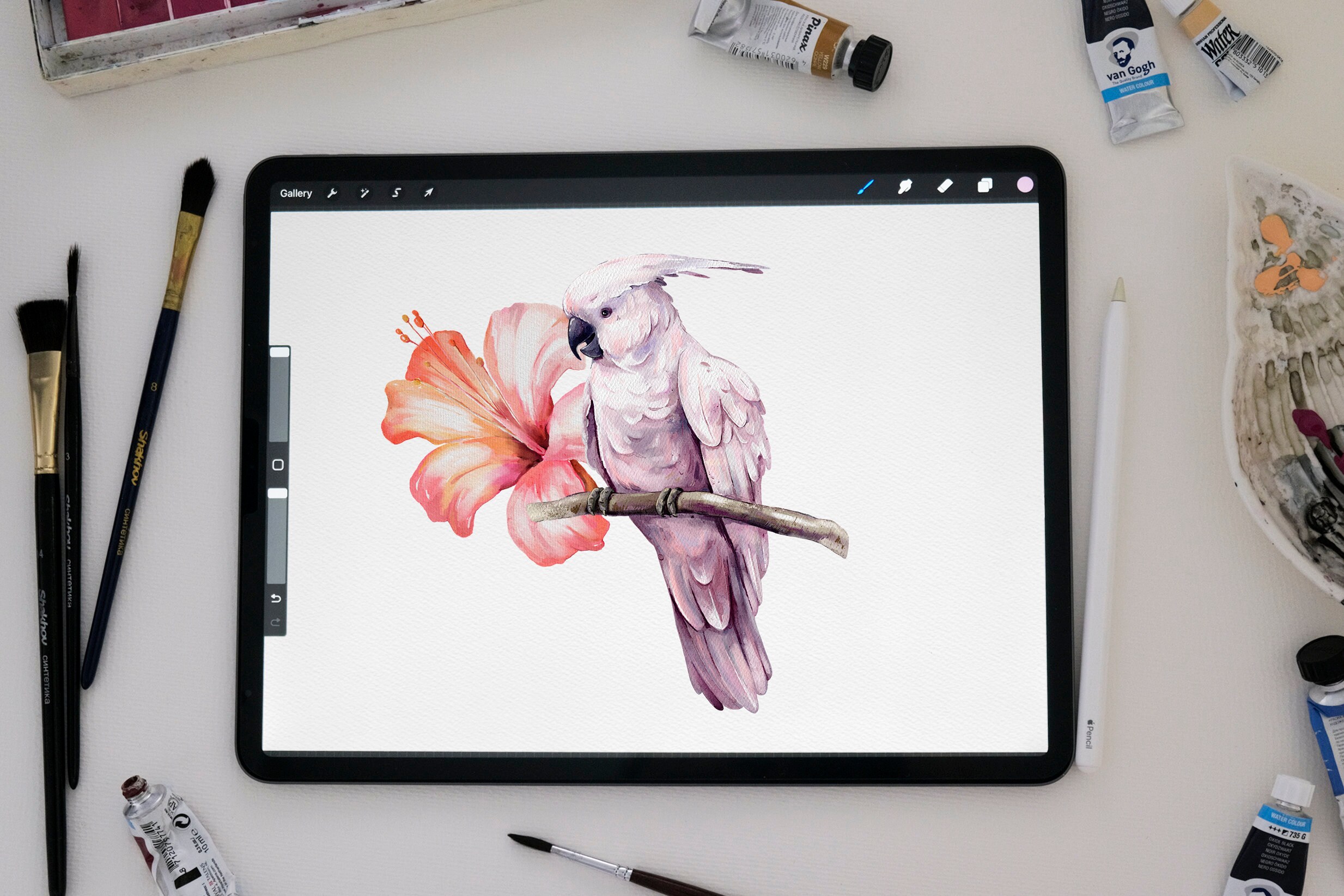 Watercolor Realistic Procreate Brushes Kit - Etsy