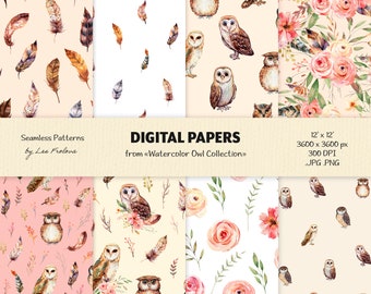 Mom & Me Owl Pack Mommy Printable Digital Clipart Set - Etsy