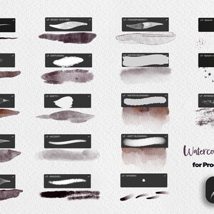 Watercolor Realistic Procreate Brushes Kit - Etsy