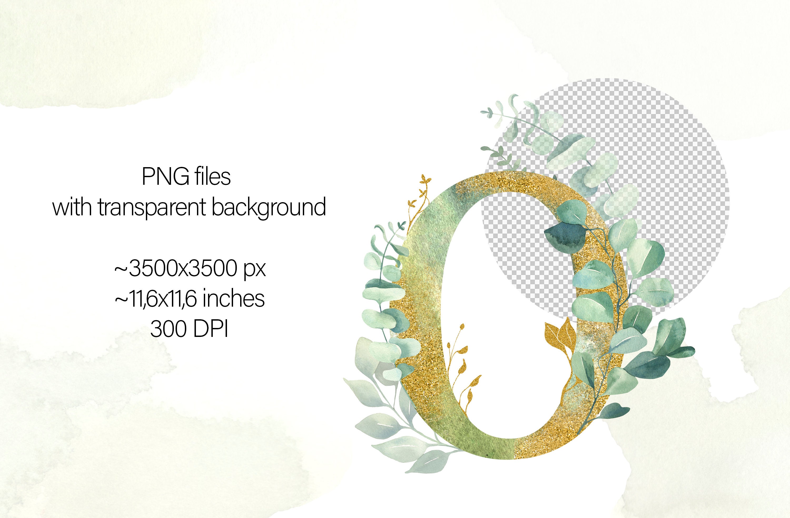 Eucalyptus Alphabet, Numbers Clipart Set, Greenery Letters, Eucalyptus ...