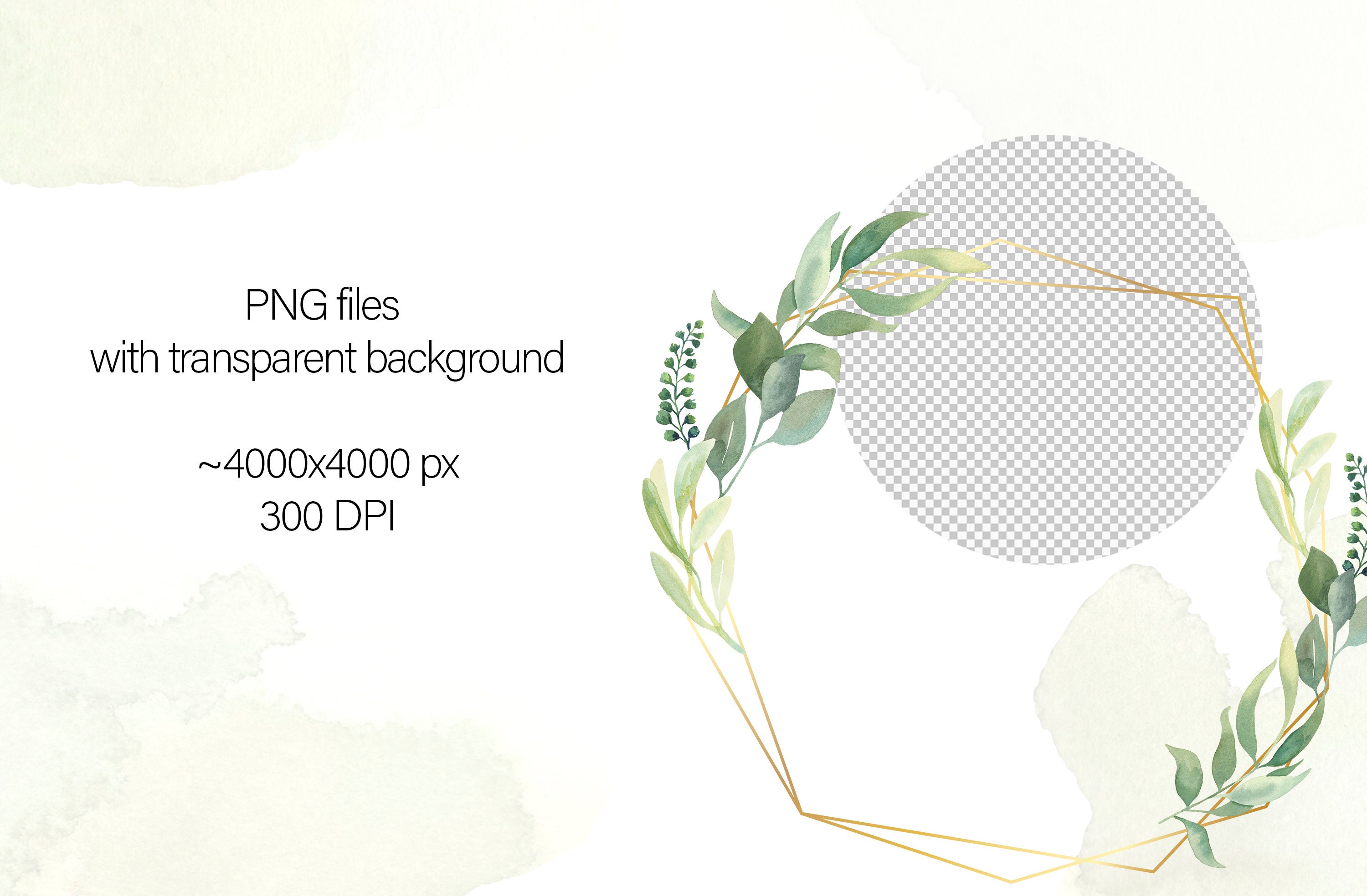 Watercolor Eucalyptus Frame PNG, Greenery Frame Image, Green Leaves ...
