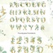 Eucalyptus Alphabet, Numbers Clipart Set, Greenery Letters, Eucalyptus ...