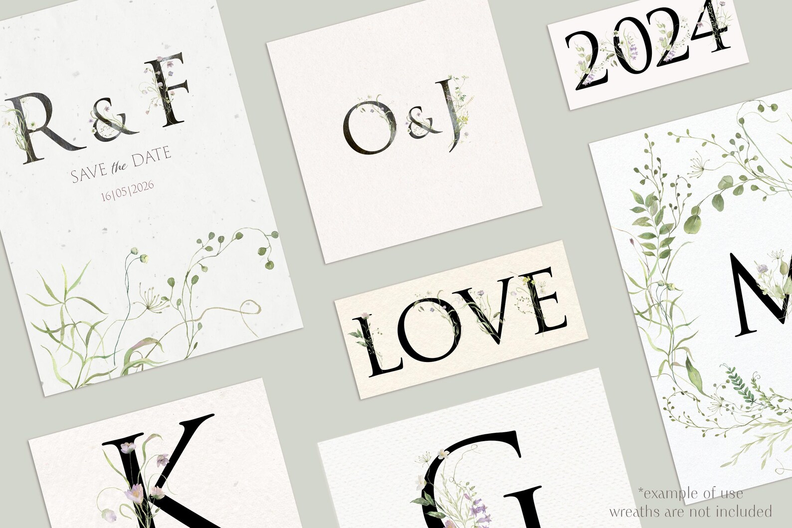 Watercolor Floral Alphabet, Wild Flower Letters, Numbers, Summer ...