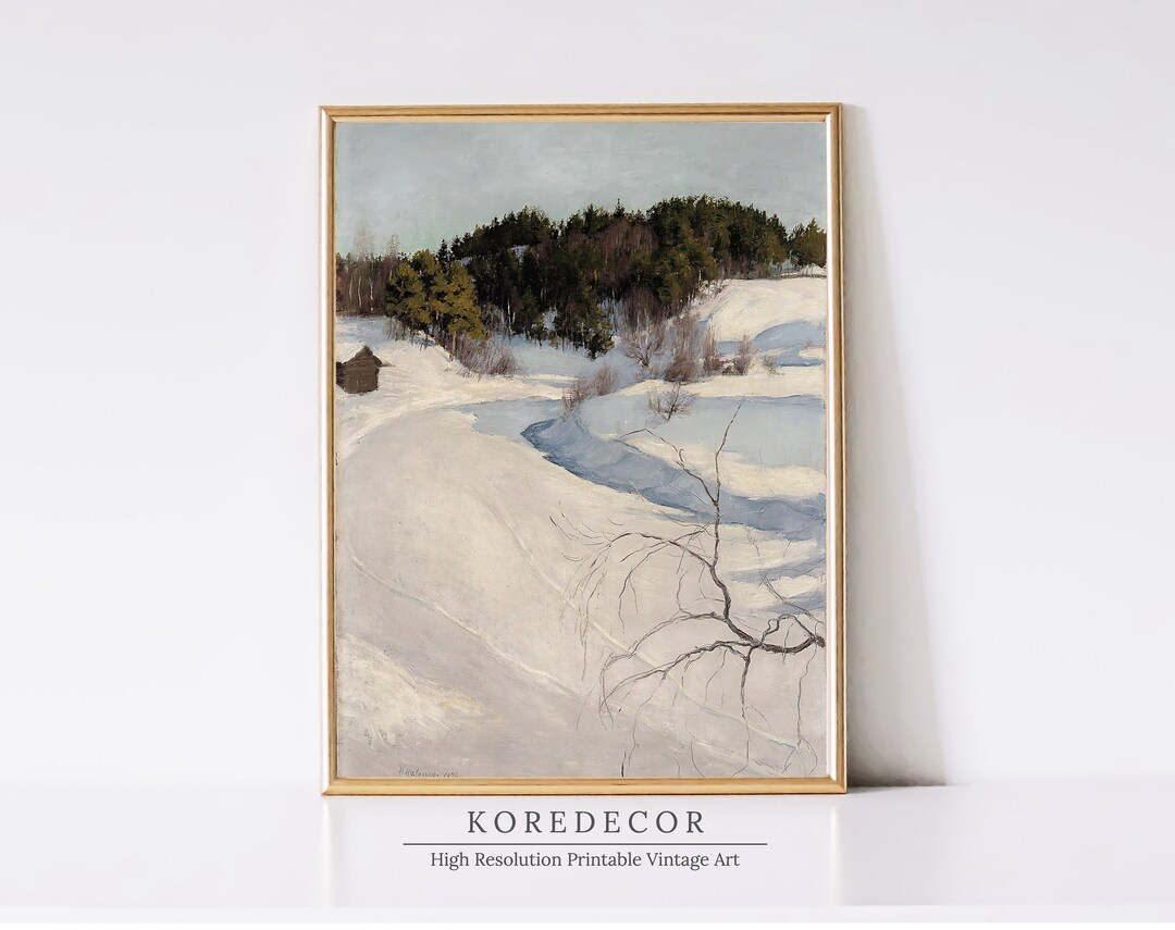 Digital Art of A Starkey white landscape of, Landscape Art, Vintage ...