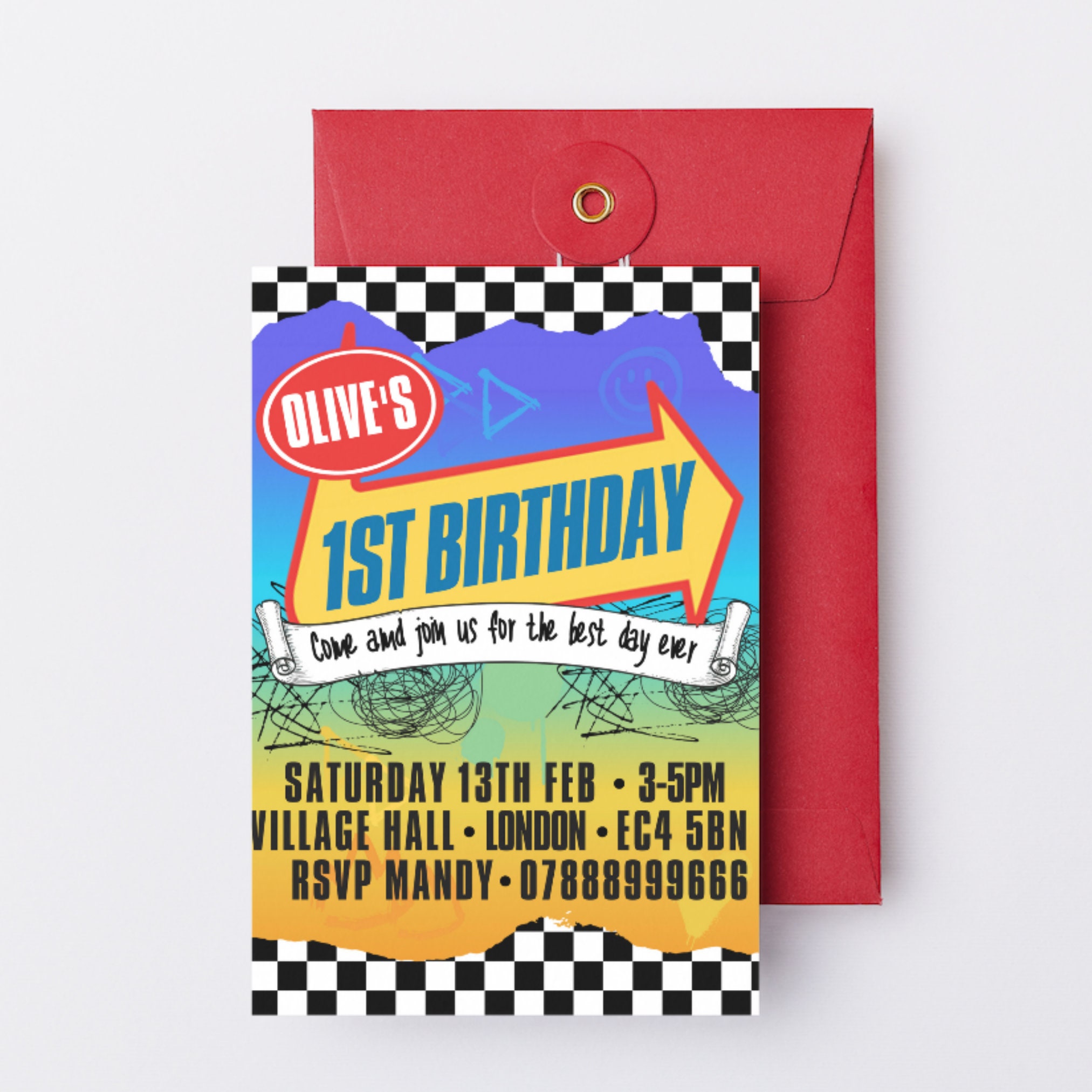 Warped Tour Party Invitation - Etsy
