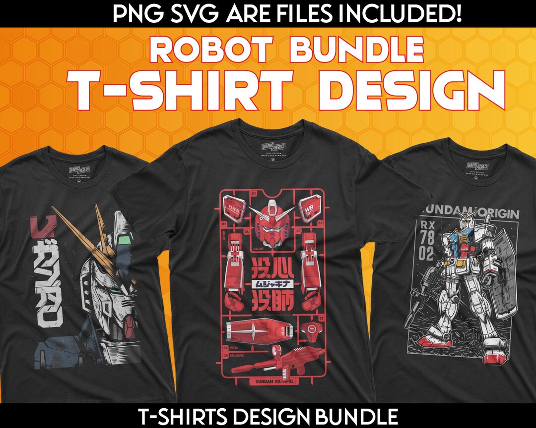 70 Anime Robot Vector T-shirt Printing High Quality PNG, Robot Anime ...