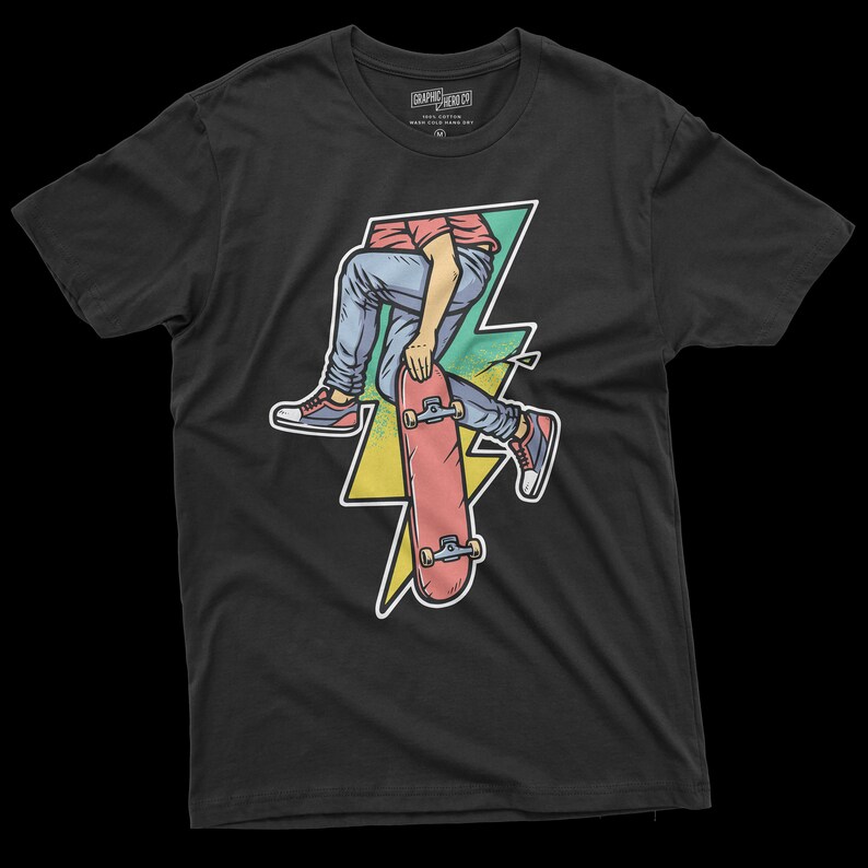 100 Skateboarder T-shirt Designs: Urban Streetwear PNG EPS Bundle ...