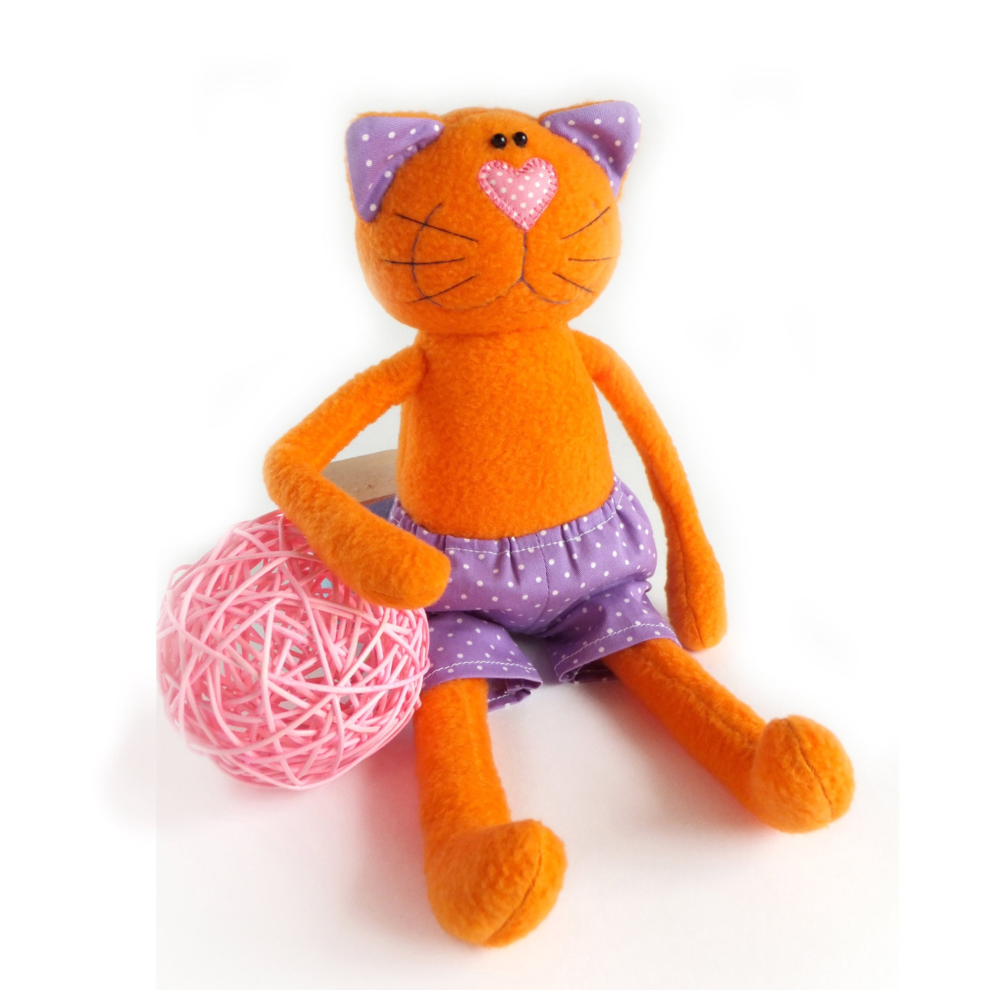 Stuffed Cat Doll Sewing Pattern Cat Plush Pattern PDF Soft Animal Doll ...