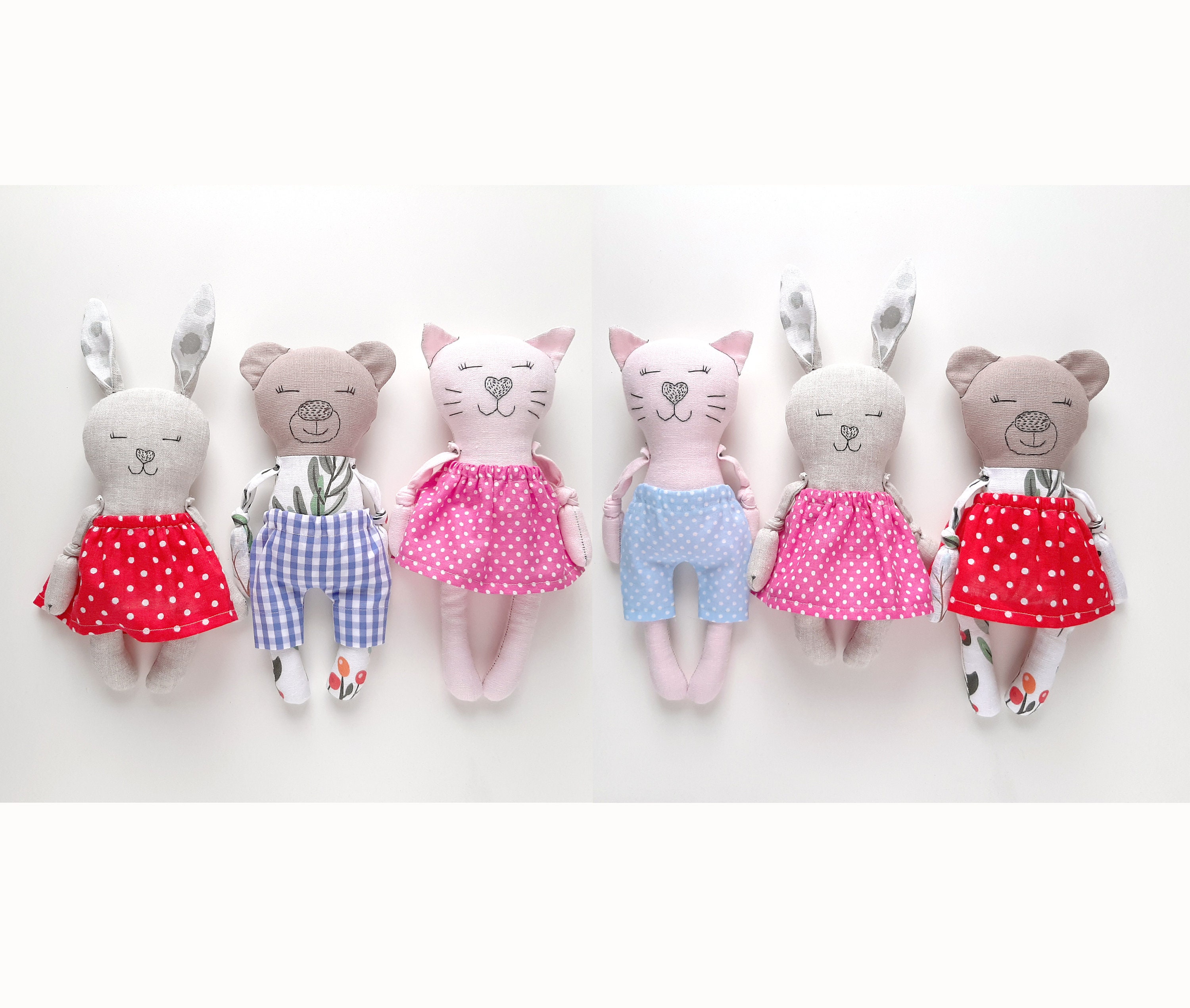 Cat Doll SEWING PATTERN Stuffed Cat Doll Pattern PDF With - Etsy