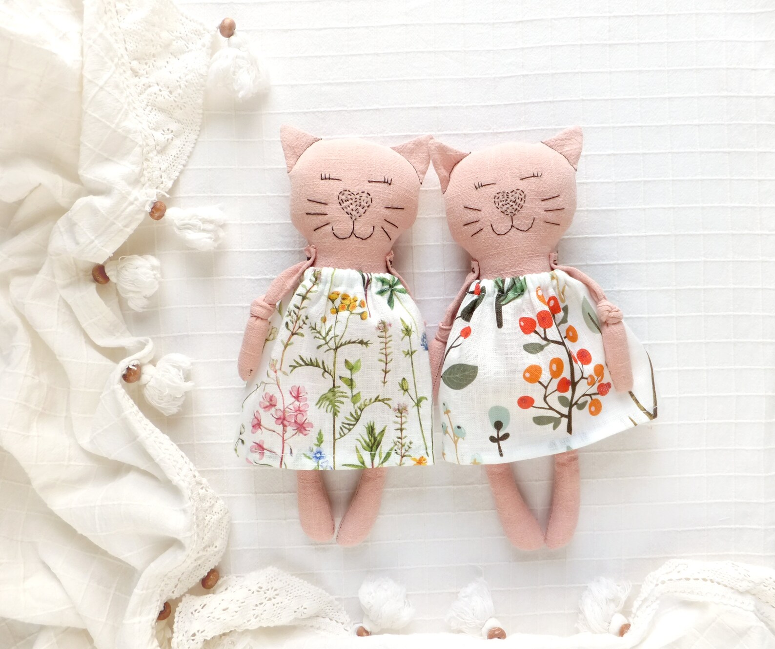 Cat Doll SEWING PATTERN Stuffed Cat Doll Pattern PDF With Set of ...