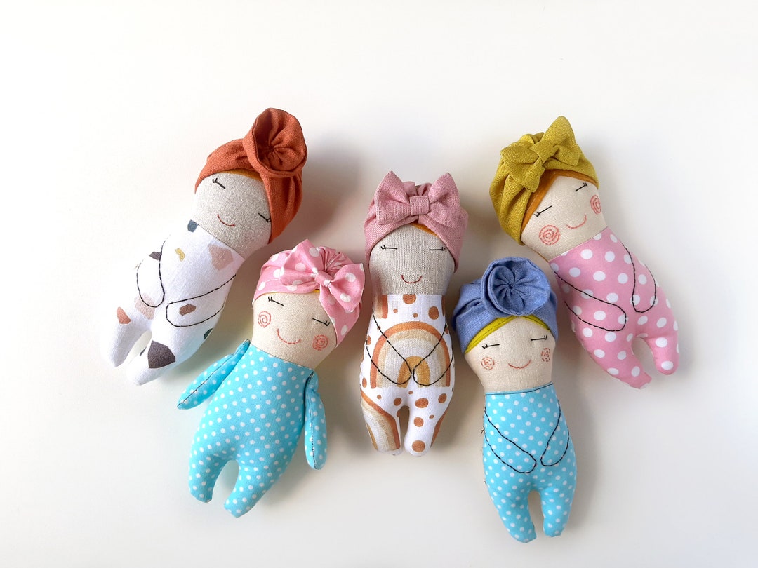 Rag Doll SEWING PATTERN PDF Tiny Doll Pattern for Beginners Pocket Doll ...