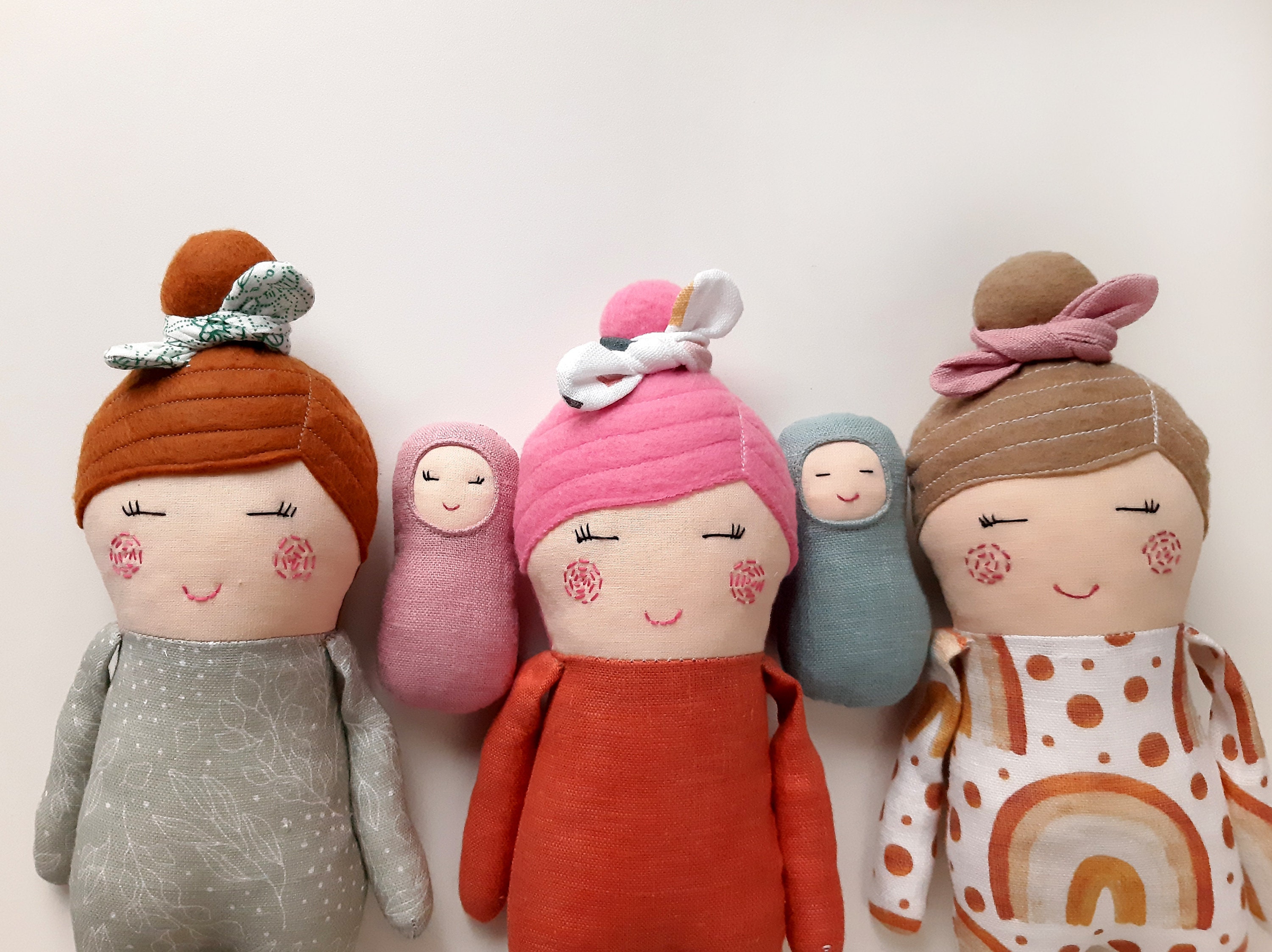 Mommy and Baby Doll SEWING PATTERN PDF Rag Doll Pattern Mom Doll With ...