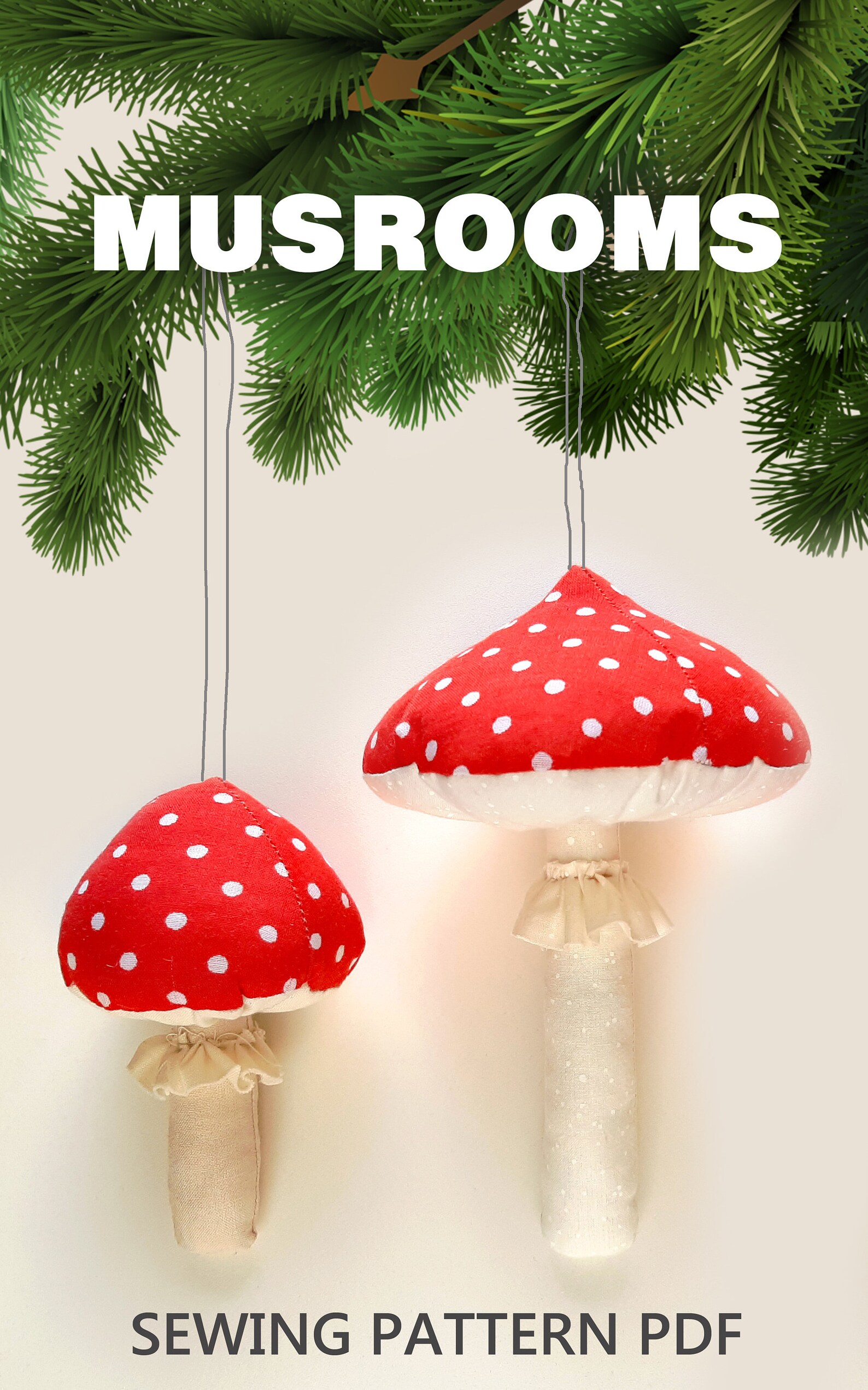 Mushroom SEWING PATTERN PDF Mushroom Plush Pattern - Etsy