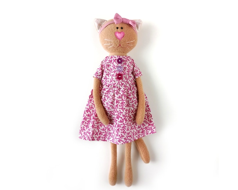 Cat Doll Sewing Pattern Cat Doll Pattern Stuffed Animal Cat - Etsy