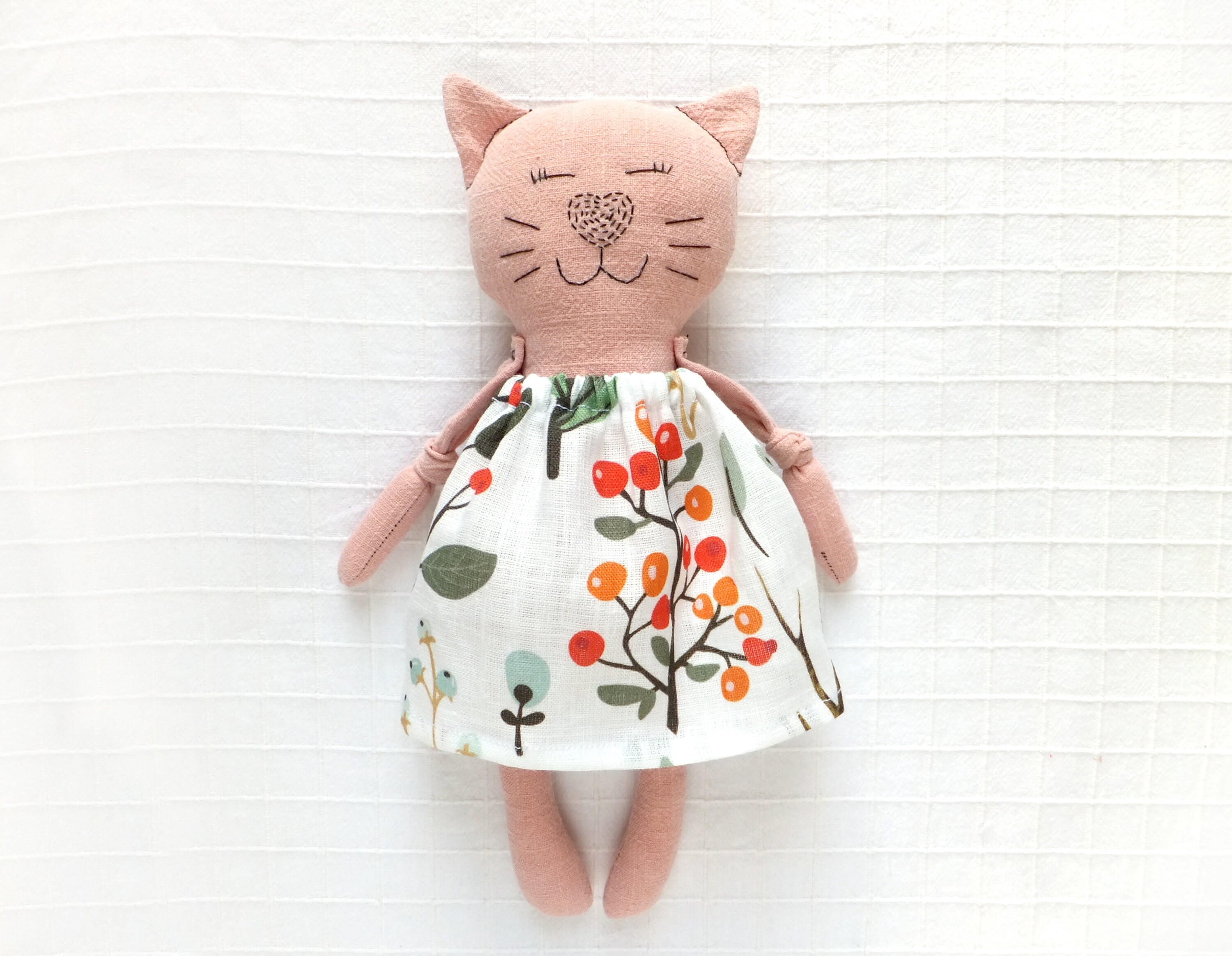 Cat Doll SEWING PATTERN Stuffed Cat Doll Pattern PDF With Set of ...