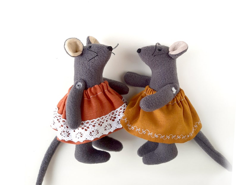 Mouse SEWING PATTERN Rag Doll Pattern Stuffed Mouse Rat Doll Pattern ...