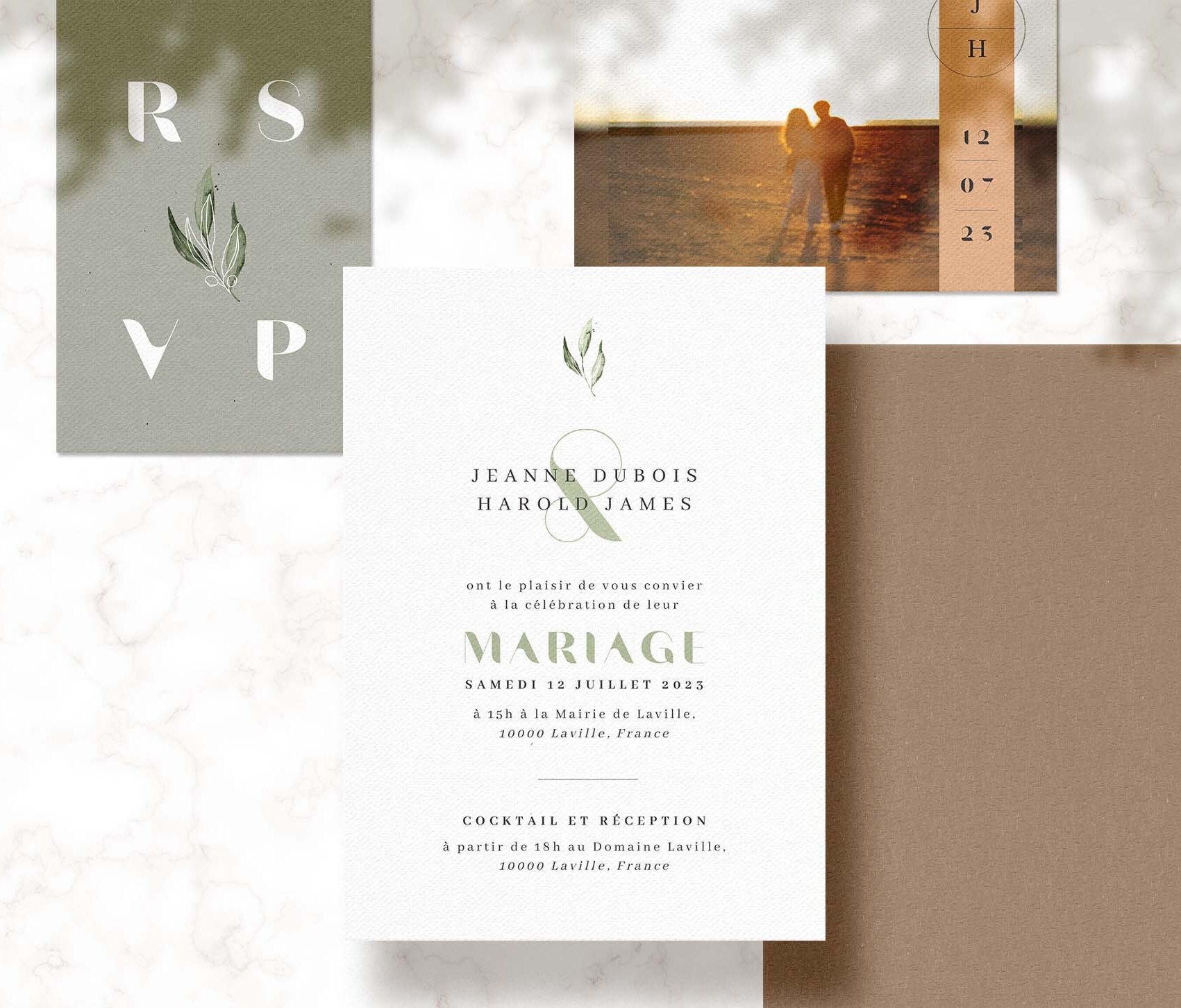 Provence Wedding Invitation - Complete Customizable Wedding Set ...