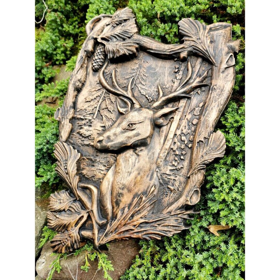 Picture of a Wooden Bas-relief of a DEER Trophy, a Gift for a Hunter - Etsy