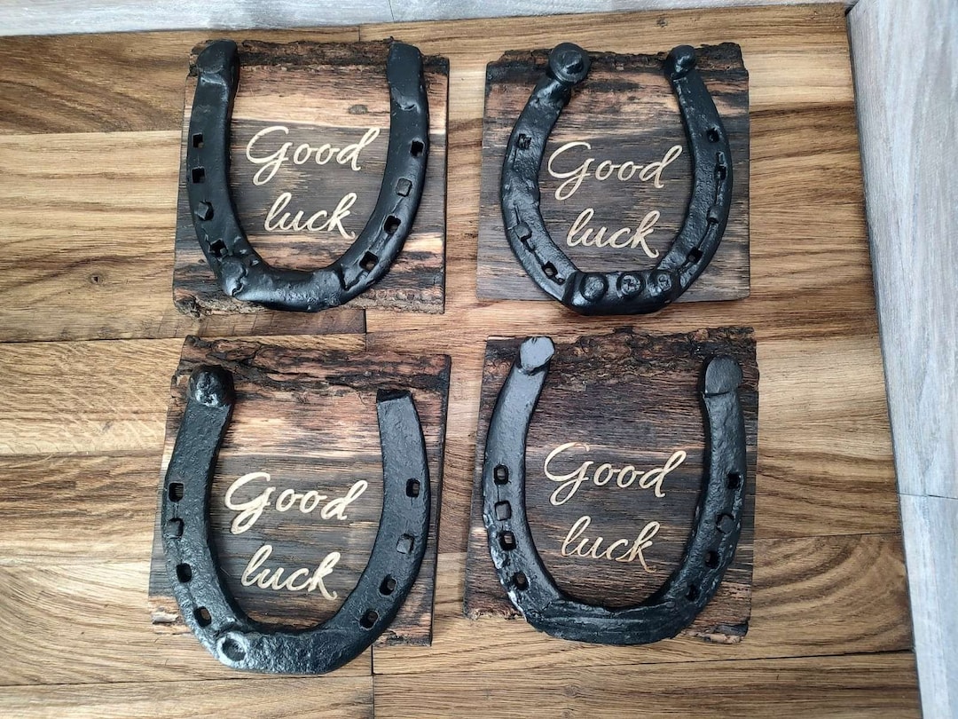 Wooden Board Board With Engraving GOOD LUCK Original Gift for Good Luck ...