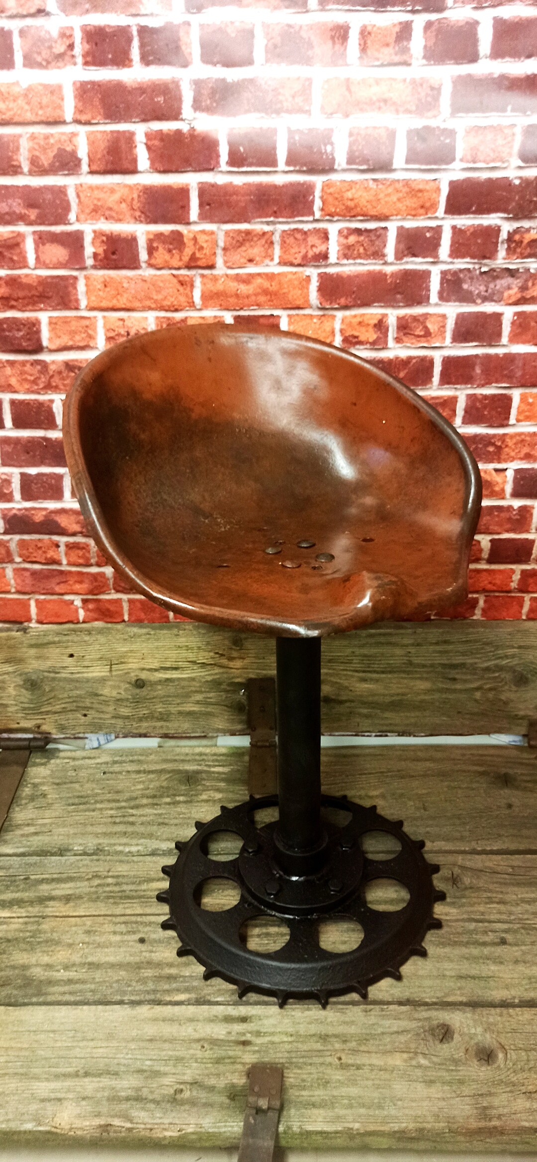 RETRO Bar Stool Pub Stool Industrial Stool Bar Chair KITCHEN HOKER Seat ...